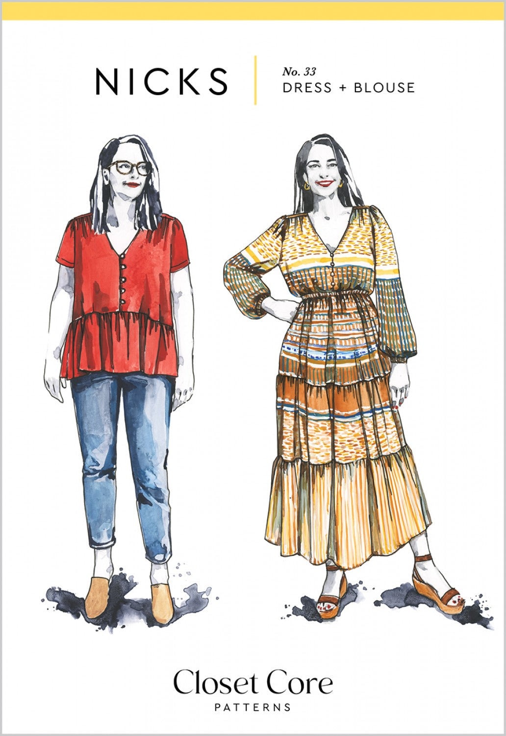 Nicks Dress (33) - Sewing Pattern - Closet Core - Sizes 0-20 – Simply ...